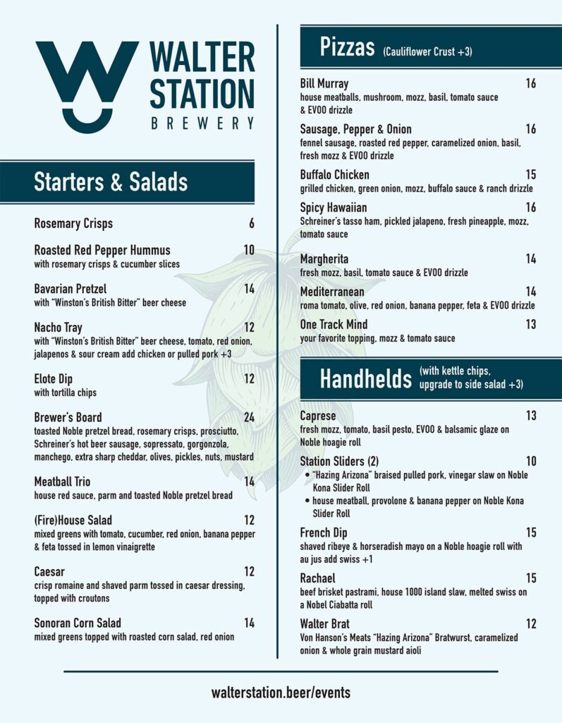Food - Walter Station Brewery
